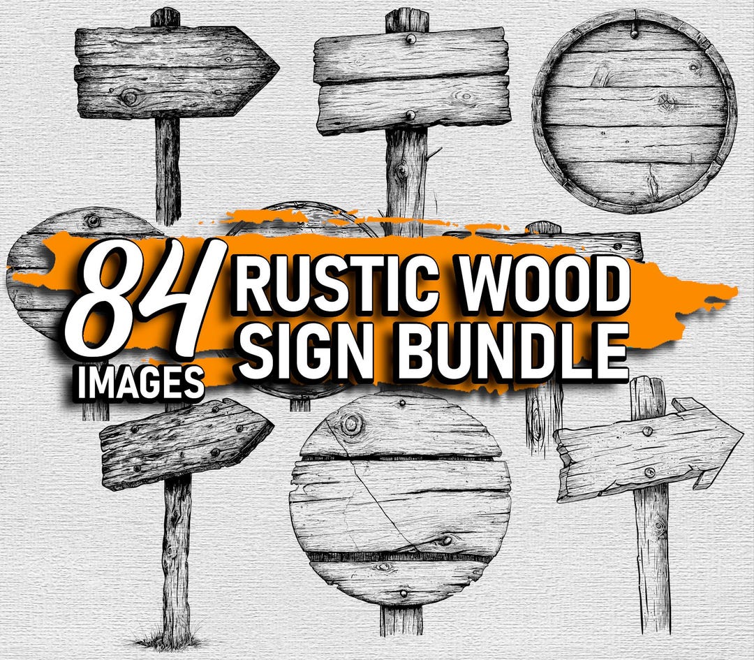 Rustic Wood Sign SVG Bundle: 21 Laser Engraving Designs (digital ...
