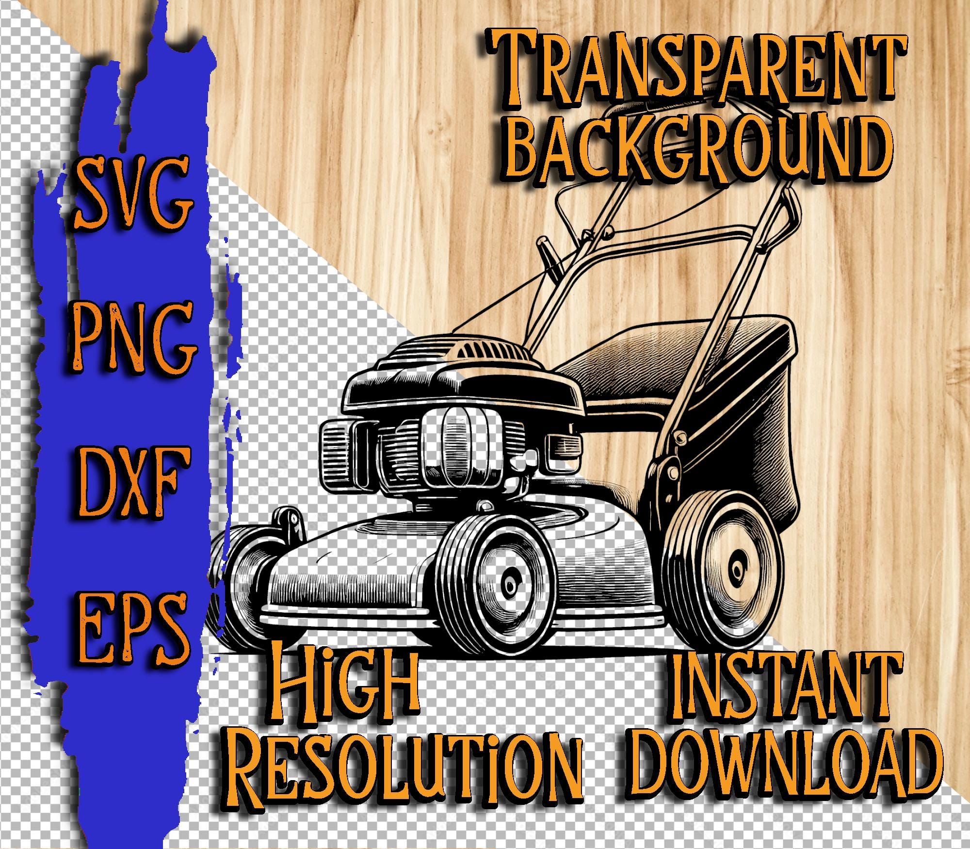 Lawn Mower Bundle for Laser Engraving Push Mower Logo Landscaping ...