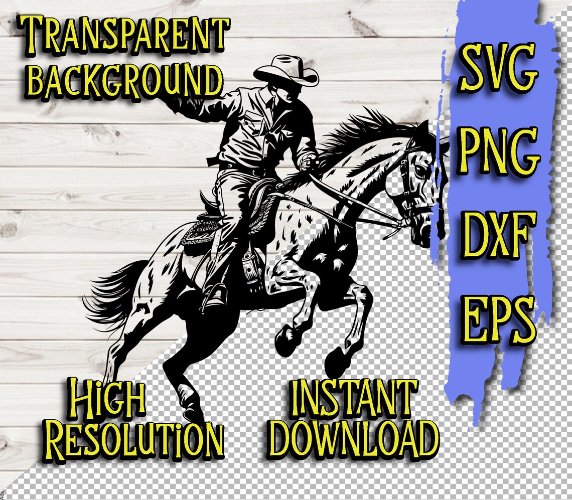 Cowboy Rodeo SVG Bundle: Laser Engraving, Cricut Cut File - Etsy