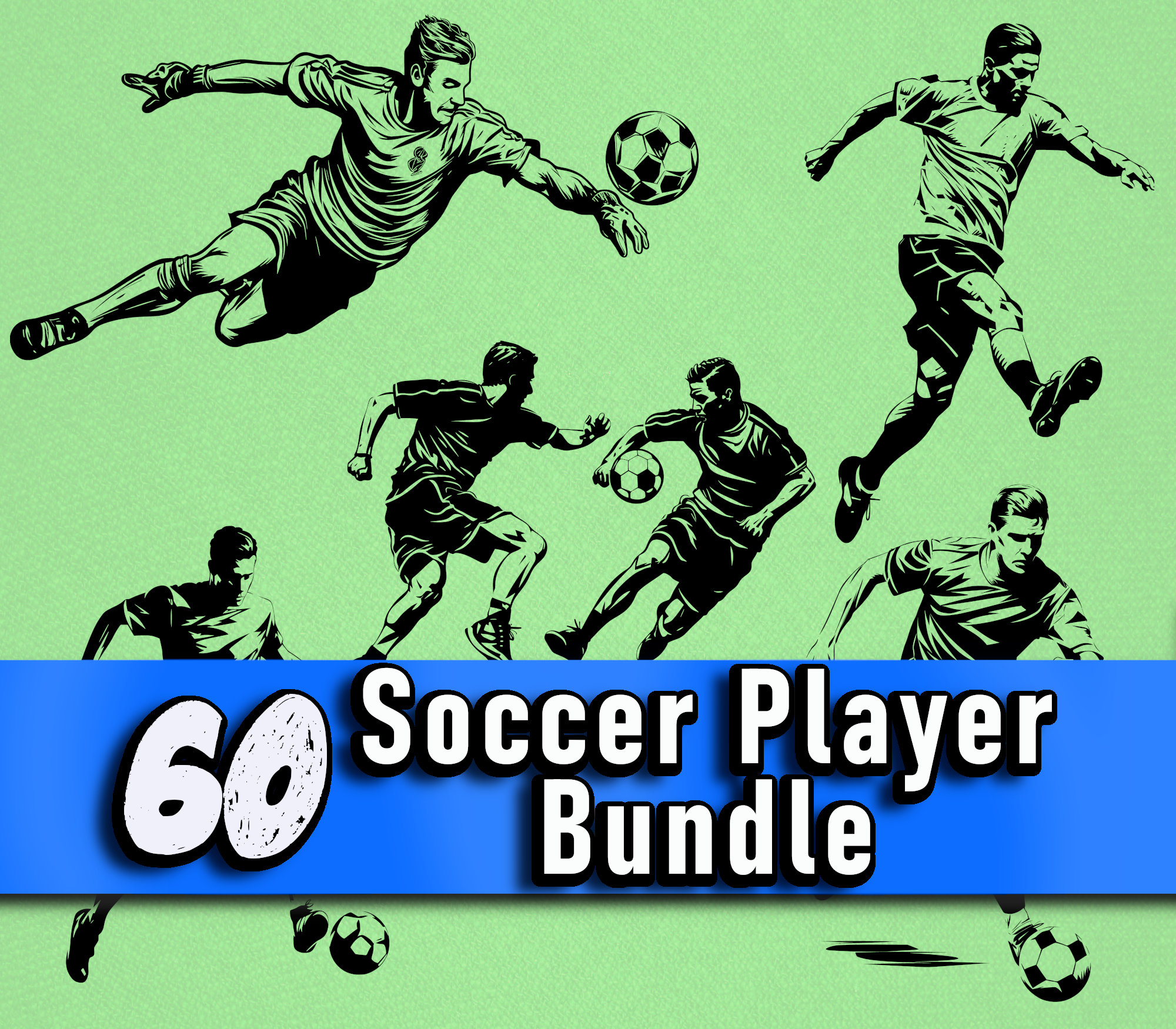 Soccer SVG Bundle Goalie Laser Engraving Soccer Player Logo Decal Goal ...