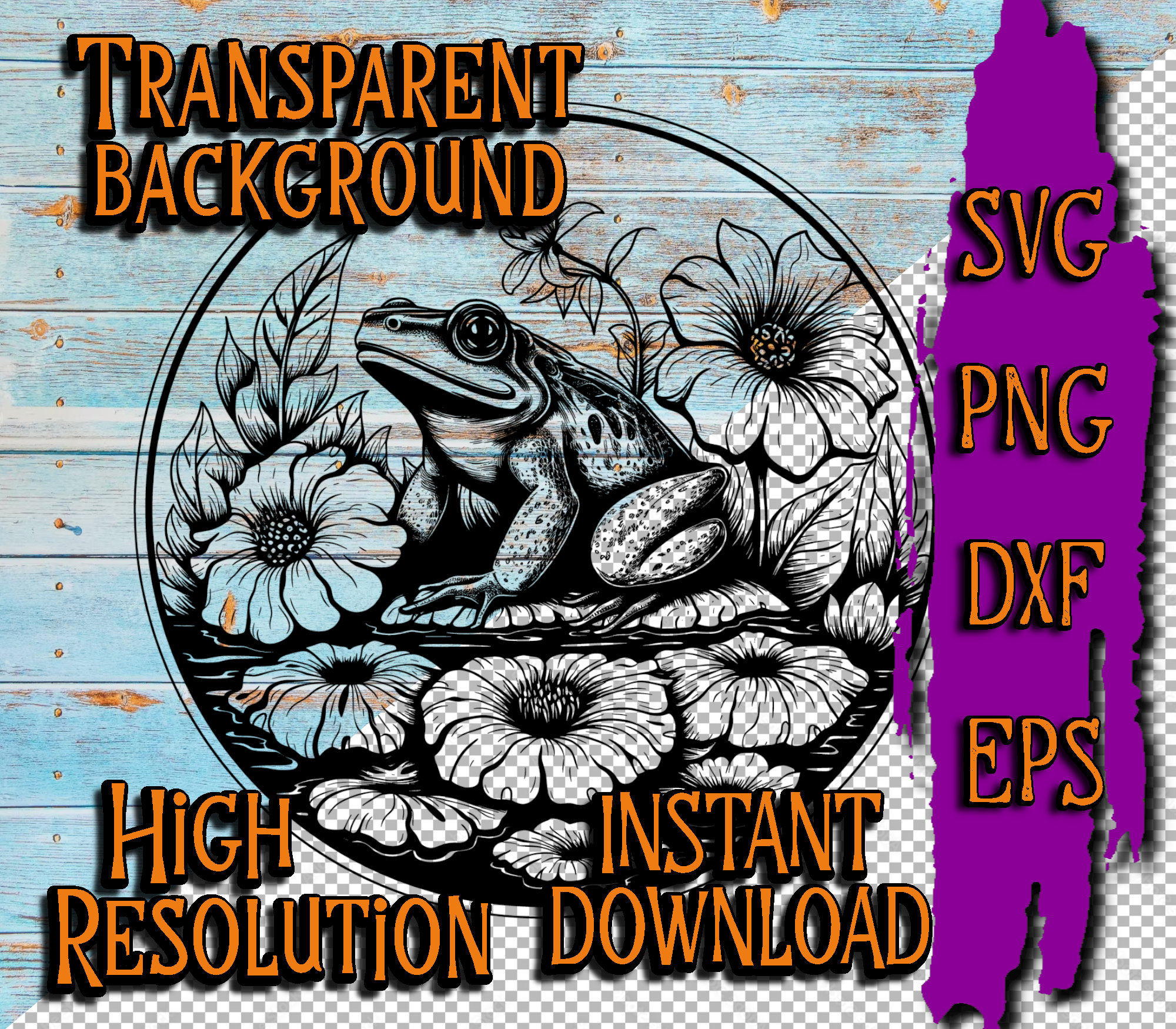 Frog Pond Svg Bundle Toad Vector Frog Laser Engraving File Frog Cutting ...