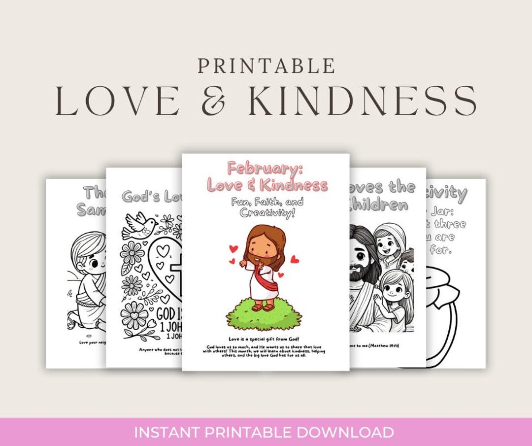 Printable Valentine Coloring Book for Kids | Fun Faith-based Activities ...