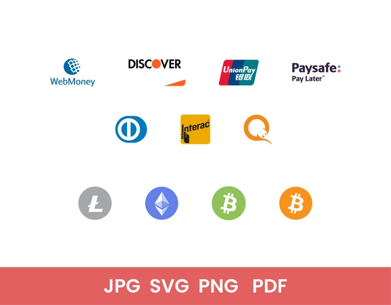 39 Newest Web PAYMENT ICONS Set / Website, Shop, Social / Svg Jpg, Png ...