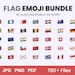EMOJI FLAG BUNDLE 780 Emoji Files / / Emoji Flags for All Countries ...