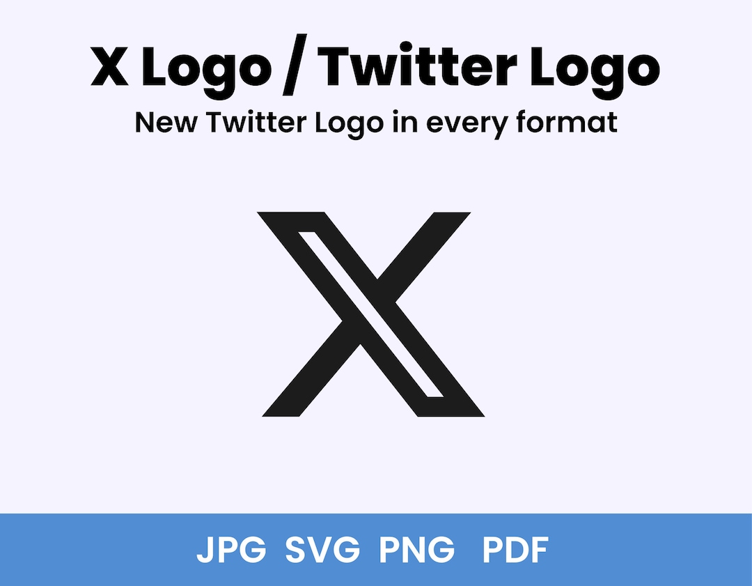 X Logo, Twitter Logo, New Twitter Logo for Website, Shop, Social / All ...
