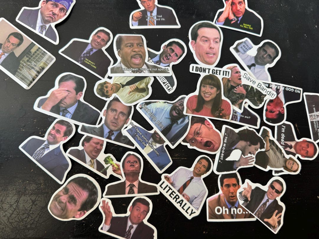 25 the Office Stickers – Freeform Vinyl Set, Dwight, Jim, Michael ...