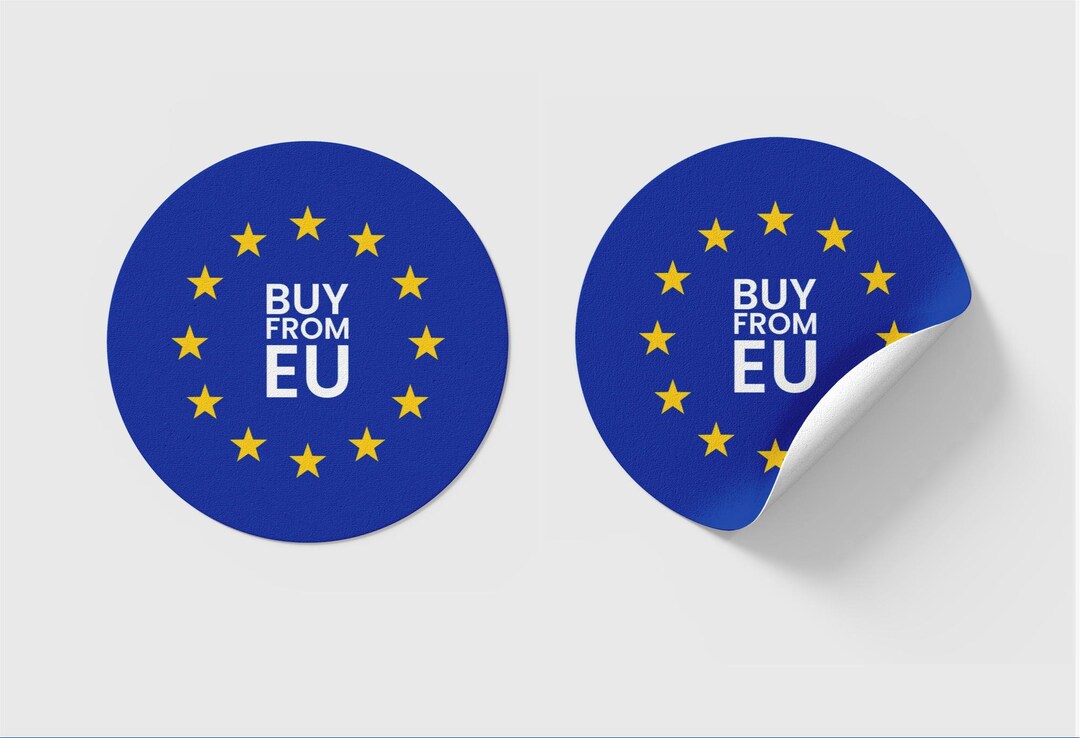 Buy From EU Stickers: European Union Support Stickers (pack of 6) - Etsy