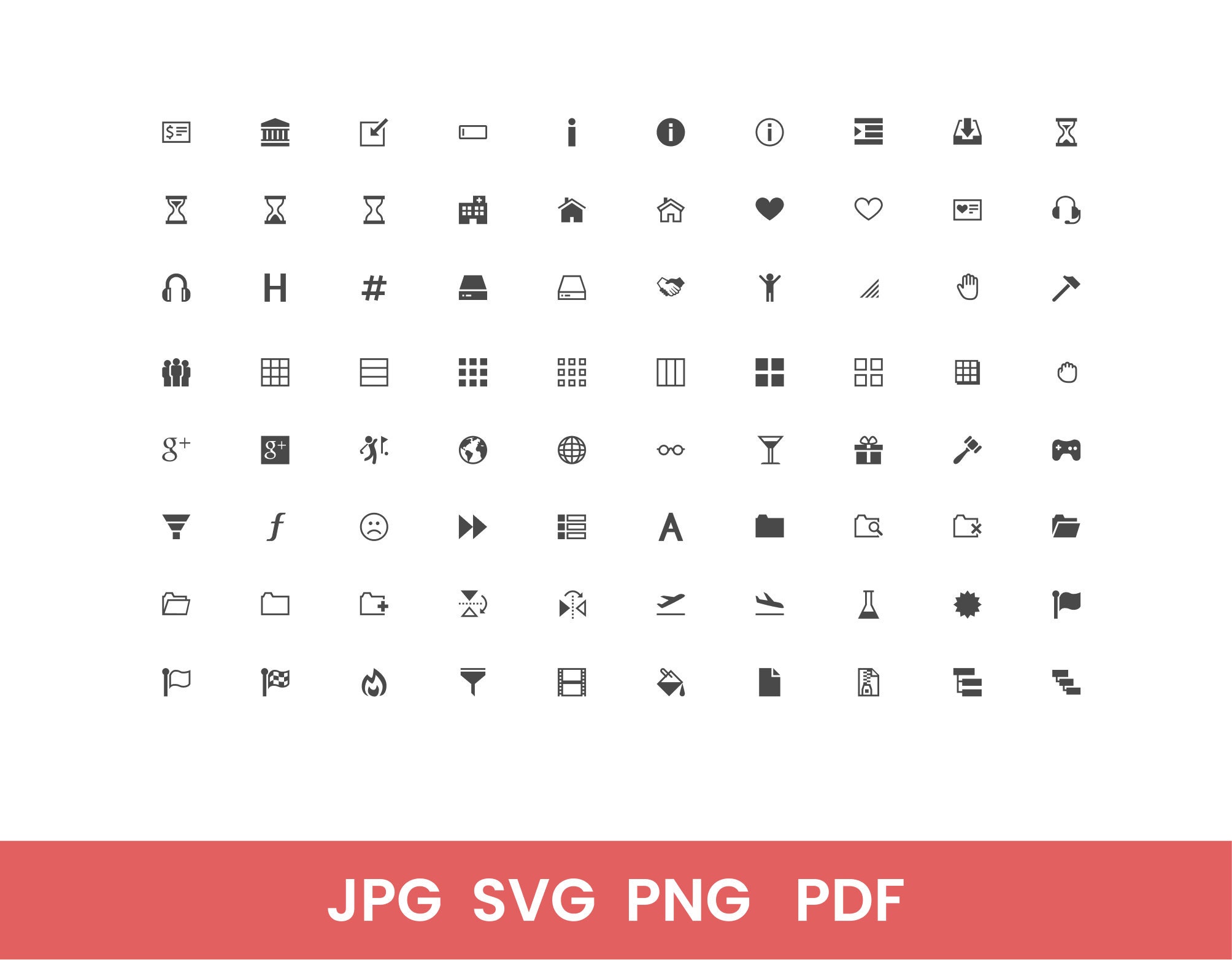MEGA Minimalistic ICONSET Für UI Set 2544 Dateien / Website, Shop ...
