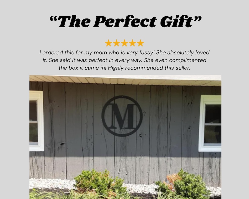 Personalized Metal Letter Sign | Old Standard | Custom Reverse Initial ...