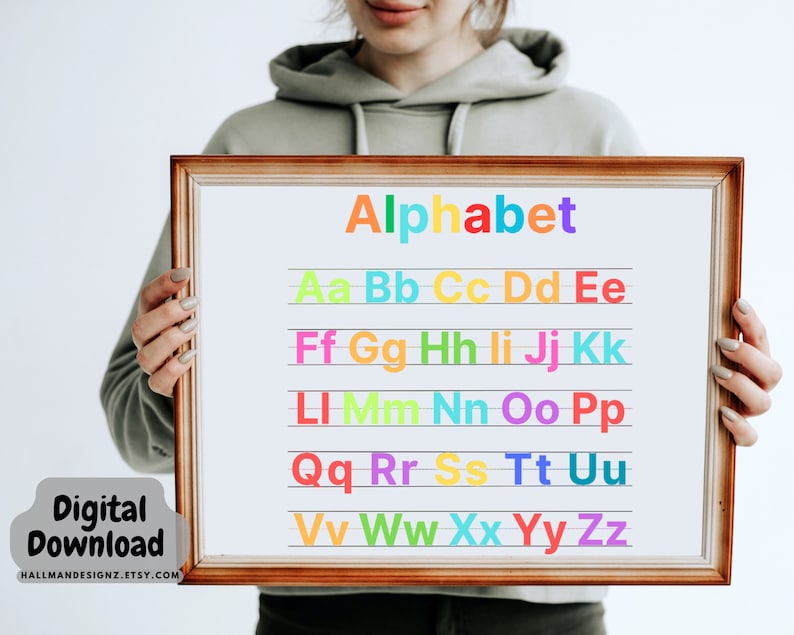 Signo de letra ABC imprimible alfabeto imprimible arte de - Etsy México