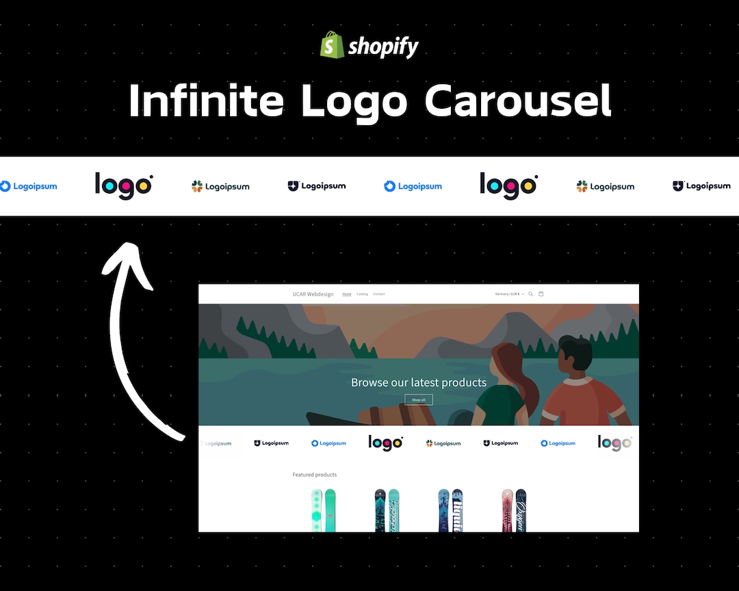 Shopify Carousel Infinite Logo Carousel Shopify Brand Slider Responsive Widget Shopify ...