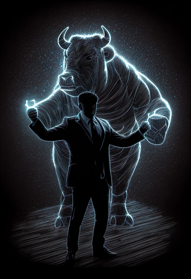 The Bull & the Diamond Hands - Etsy