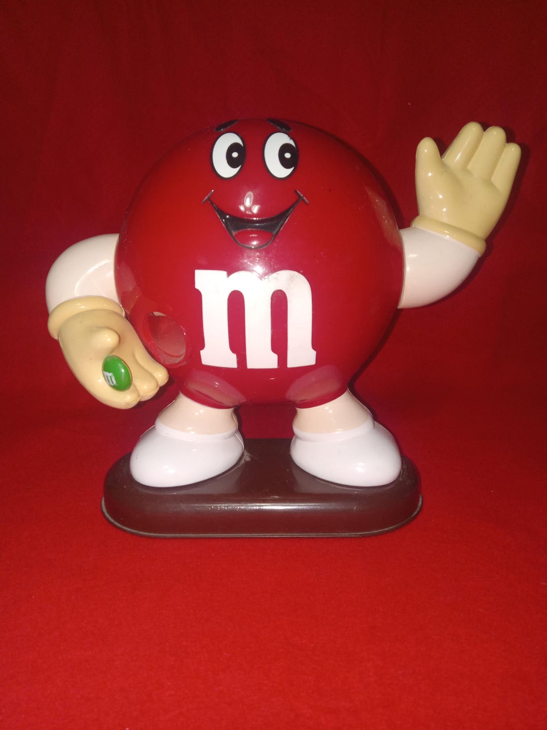 M&M Large Red Candy Dispenser - Etsy