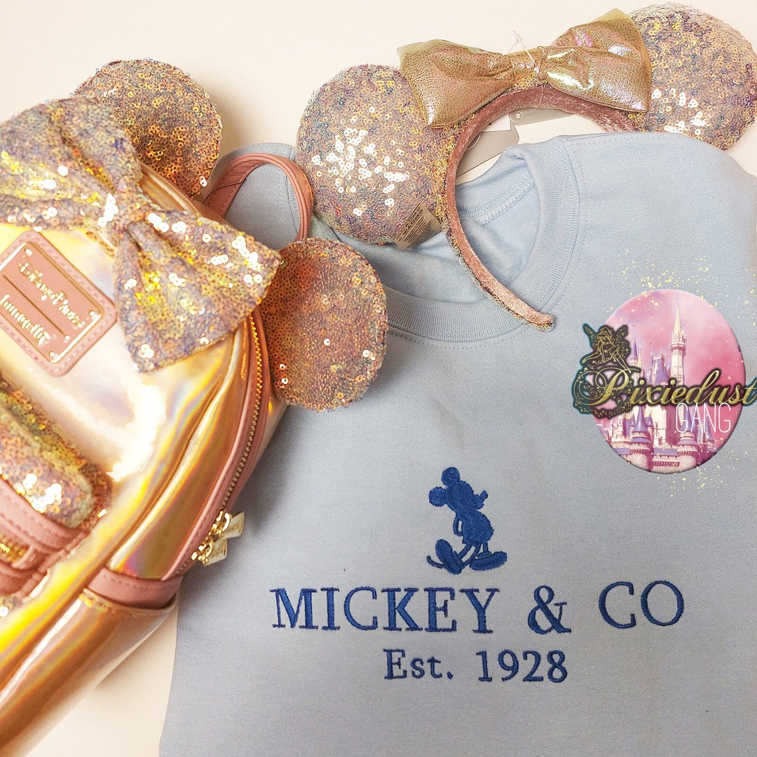 Mickey and Co Monochromatic Embroidered Tshirt | Mickey Mouse Shirt ...