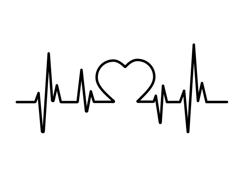 Plottdatei Heartbeat Herzschlag Druck Plotter jpg Datei Download Vorlage svg - Etsy.de