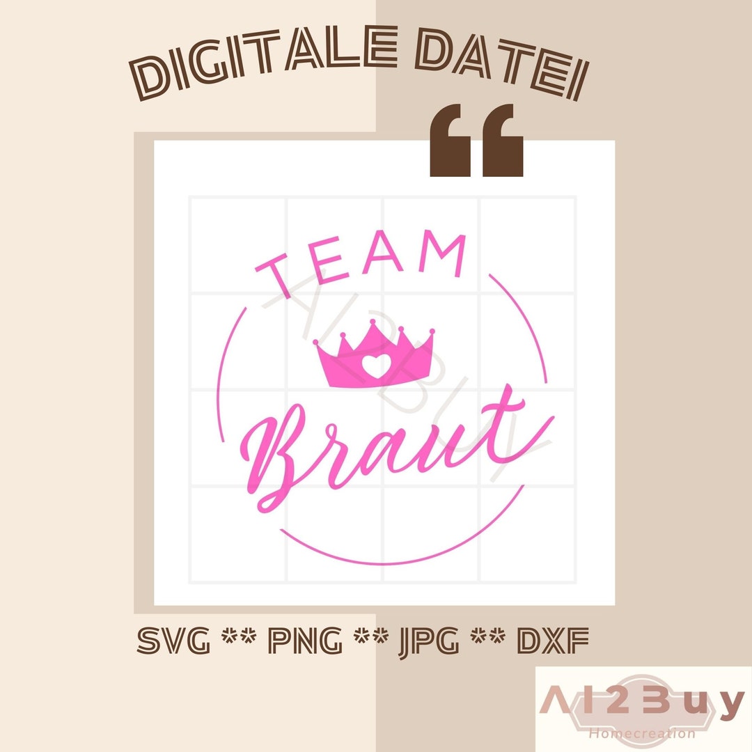 Plotter File team Bride Digital Download Svg Png Jpg Dxf Clipart Bachelorette Party for the ...