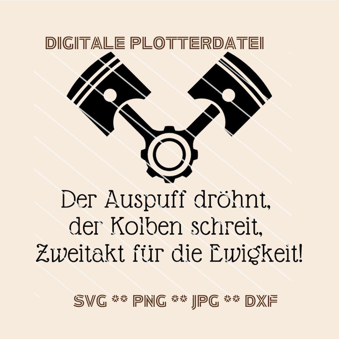 Plotter File Two-stroke Motorcycle SVG Motocross & Enduro DIY Template ...