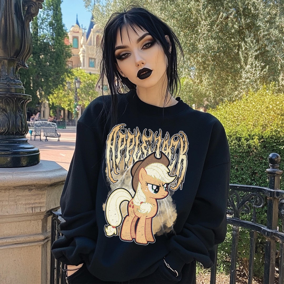 Applejack My Little Pony Metal Sweatshirt: Suéter unissex Goth Punk ...