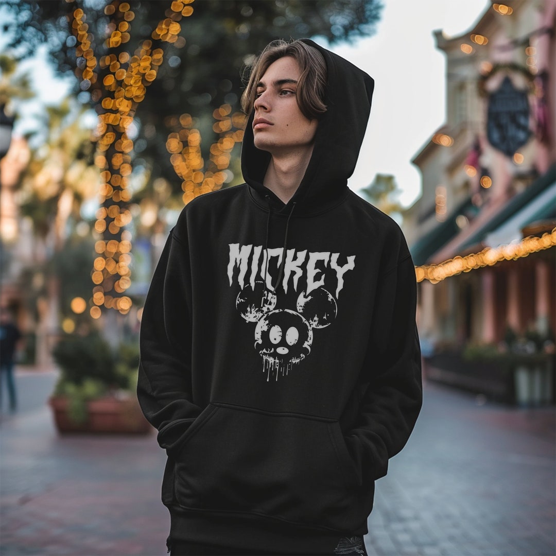 Mickey Mouse Metal Hoodie: Disney Goth Punk Hood Deathmetal Halloween ...