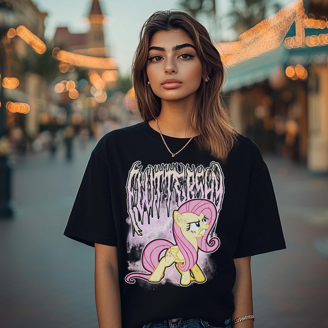 Fluttershy My Little Pony Metal Shirt: Goth Punk Deathmetal Tee - Etsy