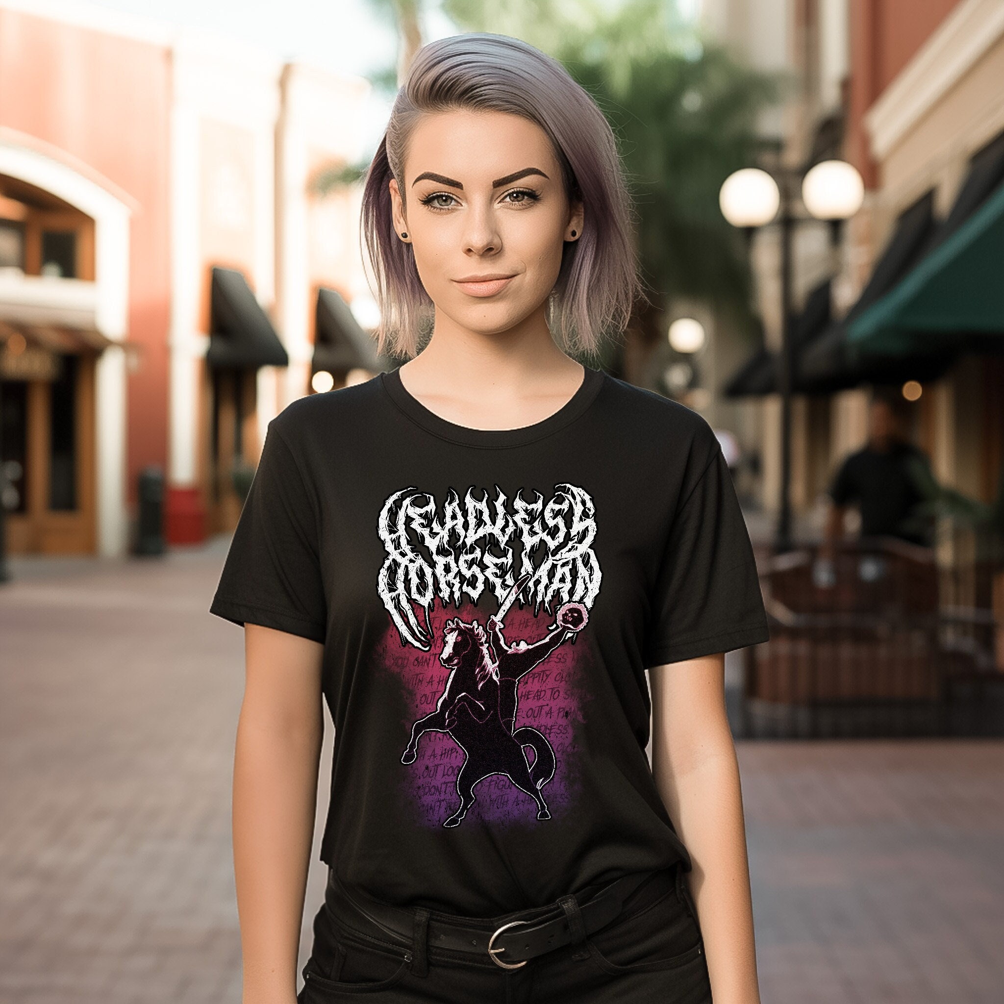 Headless Horseman Shirt Disney Death Metal Shirt Ichabod - Etsy