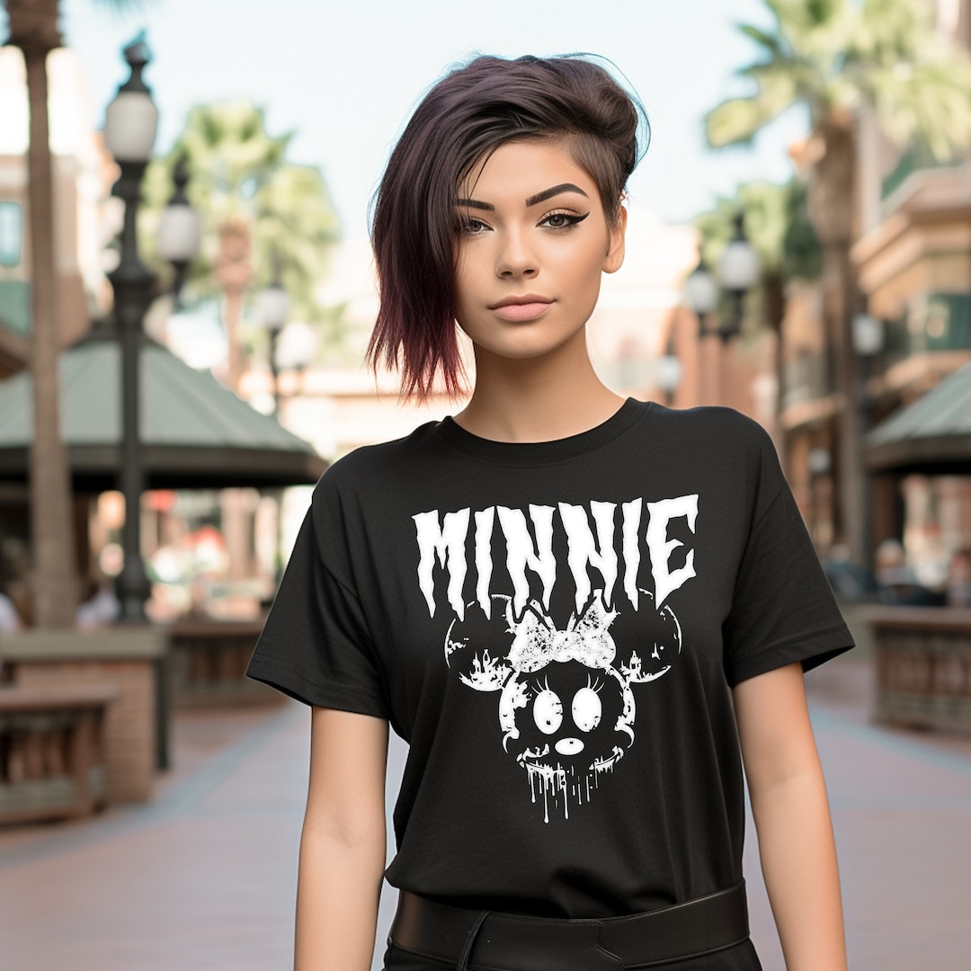 Minnie Mouse Zombie Metal Shirt: Unisex Disney Goth Punk Tee Deathmetal ...