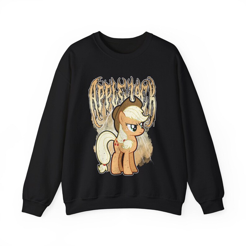 Applejack My Little Pony Metal Sweatshirt: Unisex Goth Punk Sweater ...