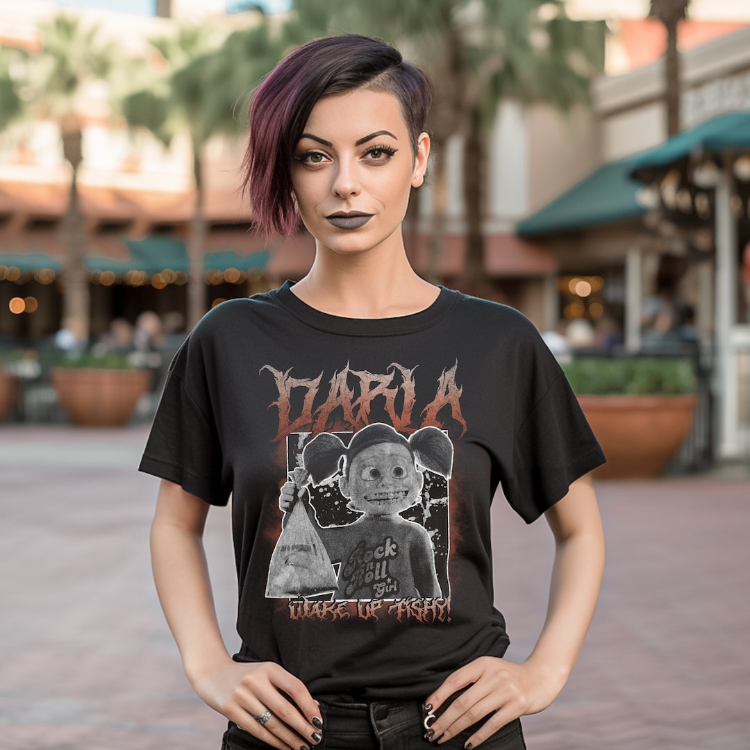 Darla Finding Nemo Metal Shirt: Unisex Disney Goth Punk Tee Deathmetal ...