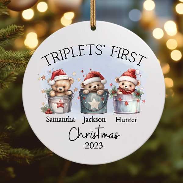 Triplets Christmas - Etsy