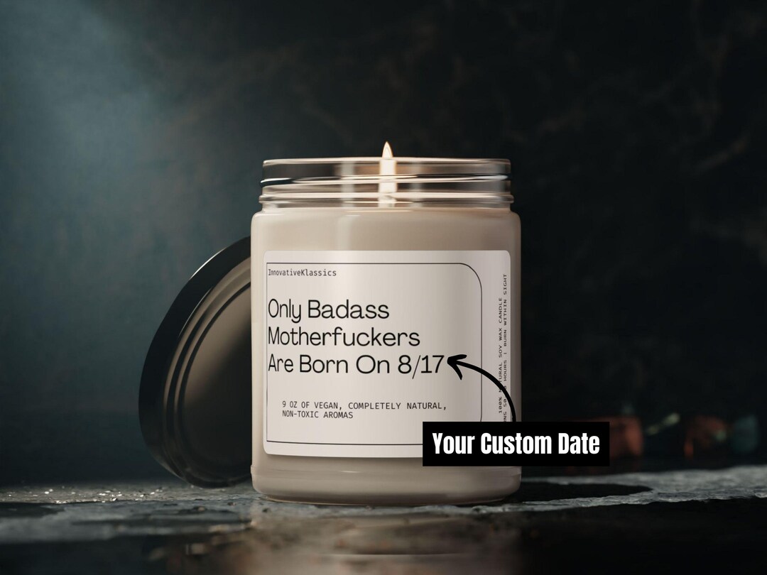 Custom Birthday Candle Funny Birthday Candle With Birth Date ...