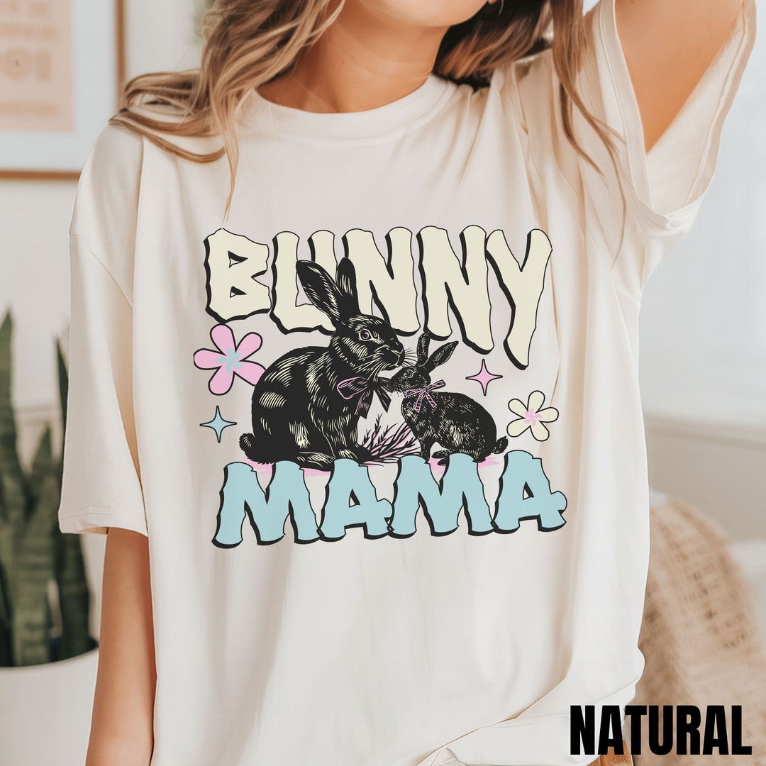Bunny Mom Gifts Bunny Mama Shirt Rabbit Mom Summer Shirt Cute Bunny Mom ...