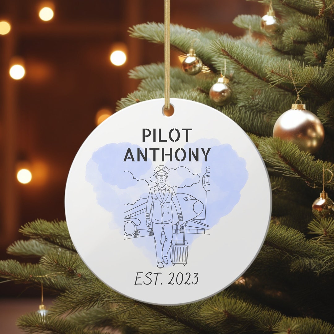 Personalized Pilot Gift, Pilot Ornament, Custom Pilot Gifts ...