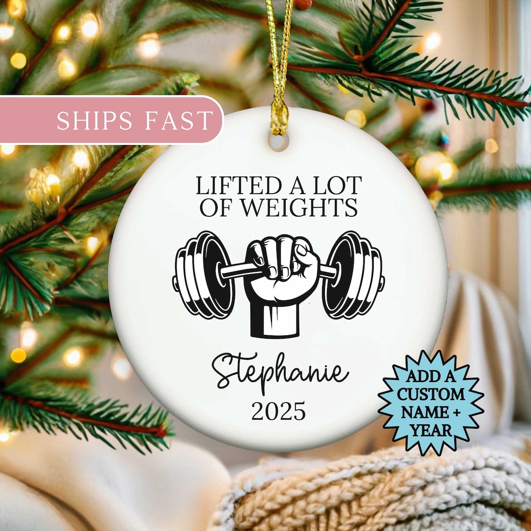Funny Custom Weight Lifting Gifts Personalized Workout Christmas ...