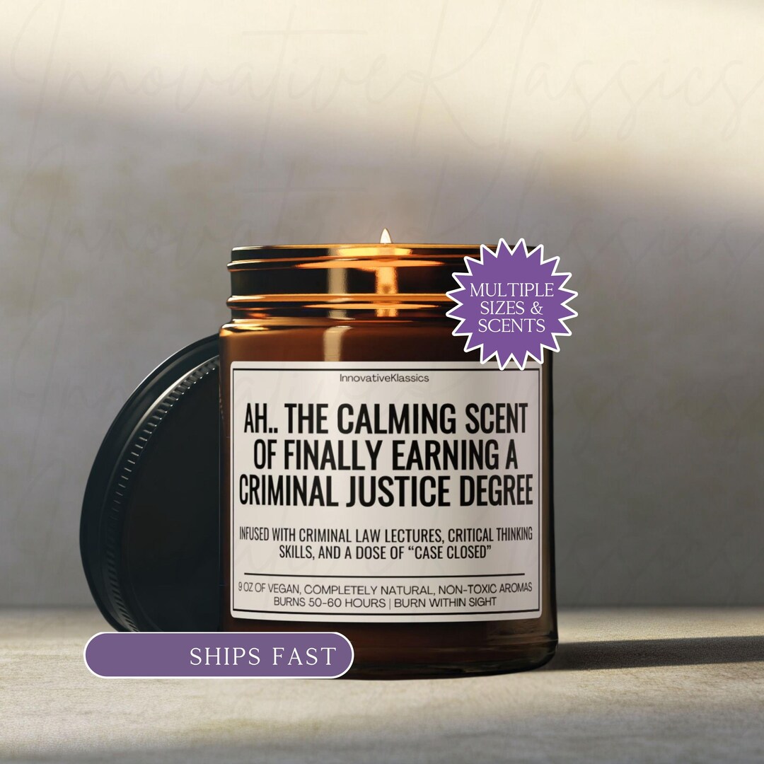 Funny Criminal Justice Graduation Gifts Custom Law Enforcement Grad ...