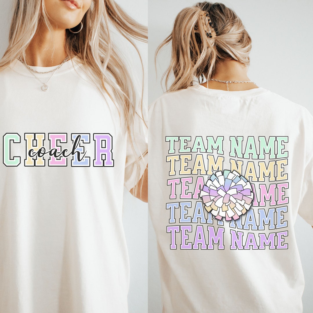 Custom Cheer Coach Shirt Personalized Cheerleading Shirt Gift for Cheer ...