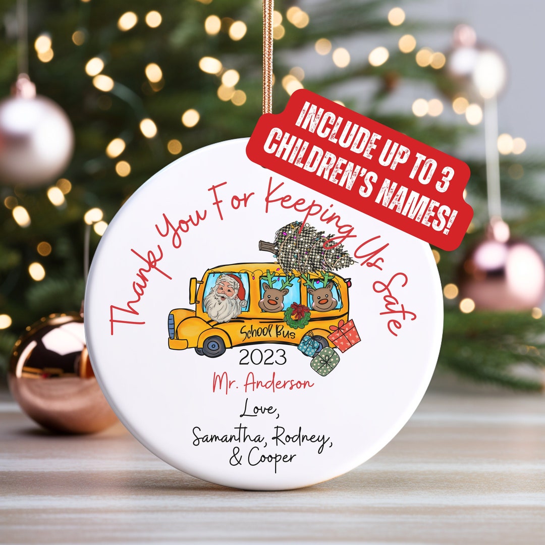 Personalized Gift for Bus Driver, Custom School Bus Driver Gift, Thank ...