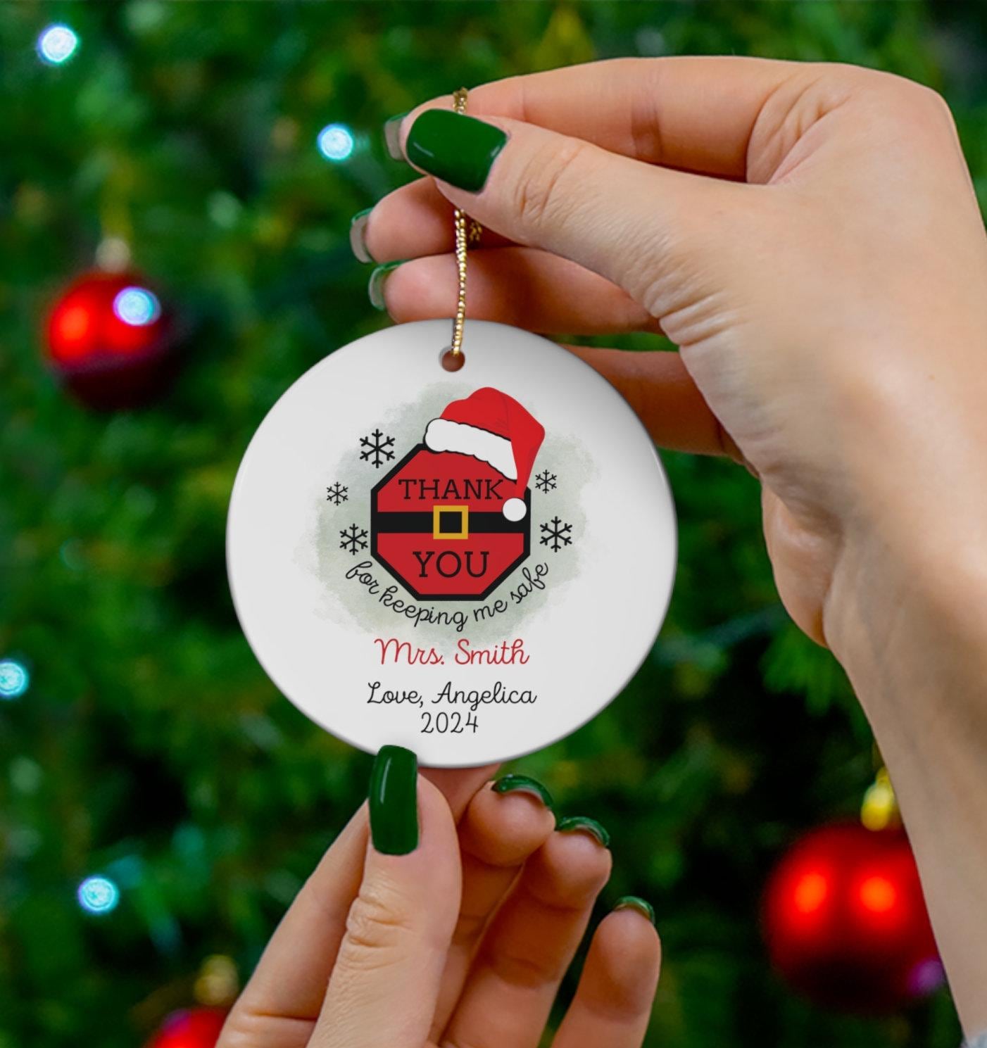 School Crossing Guard Gift Cross Guard Custom Ornament From Student ...