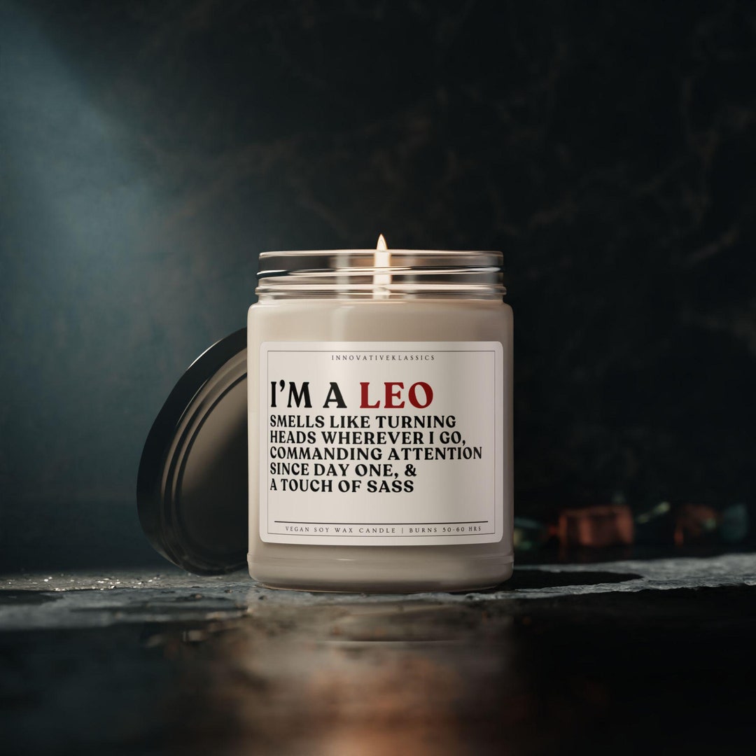 Funny Leo Zodiac Sign Gifts Leo Birthday Candle Funny Leo Star Sign ...