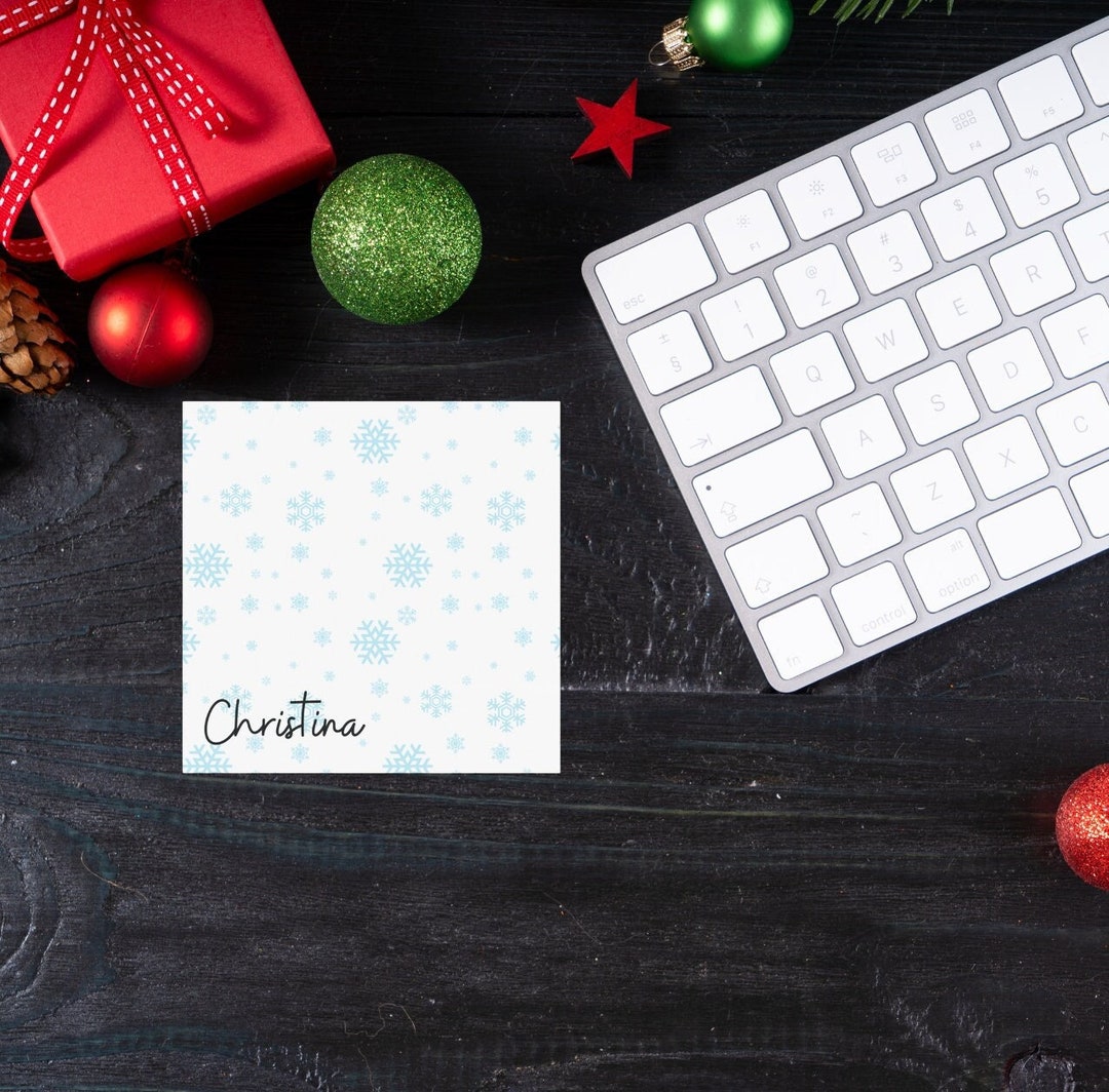 Custom Sticky Note Pad, Christmas Sticky Notes, Christmas Notepad ...