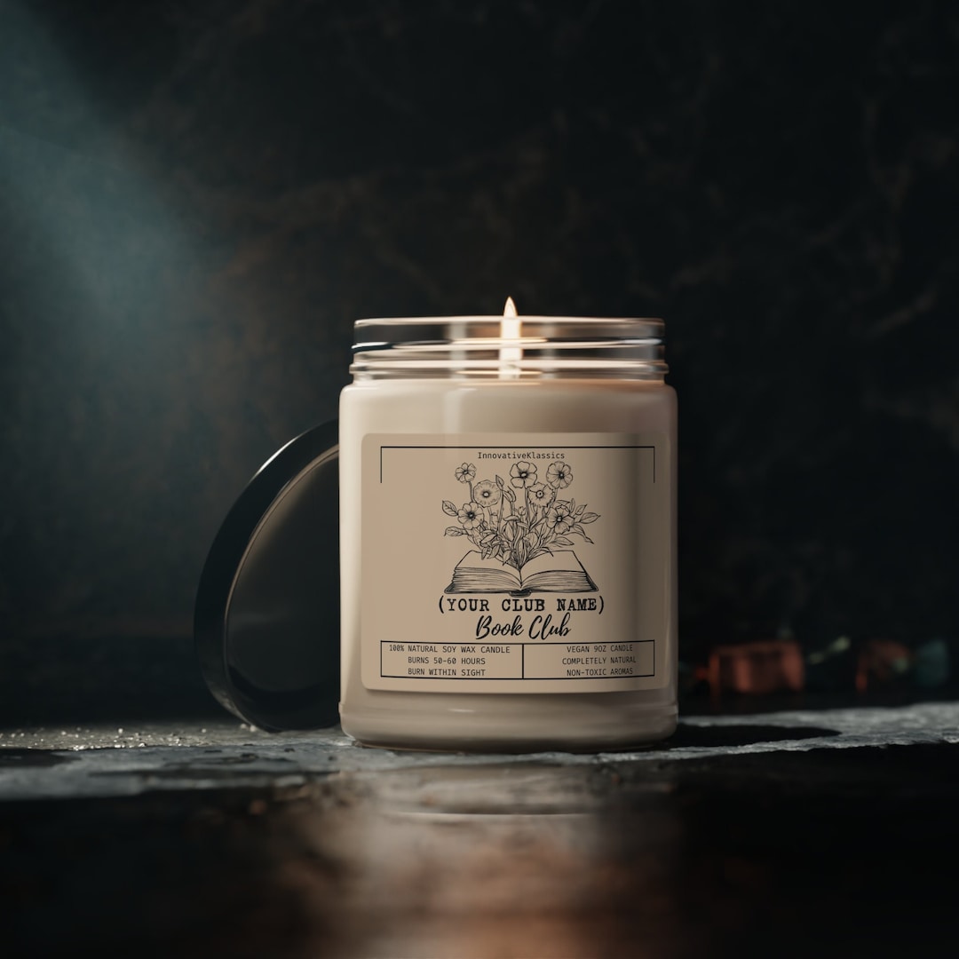 Personalized Book Club Gifts, Custom Book Club, Book Club Candle, Avid ...