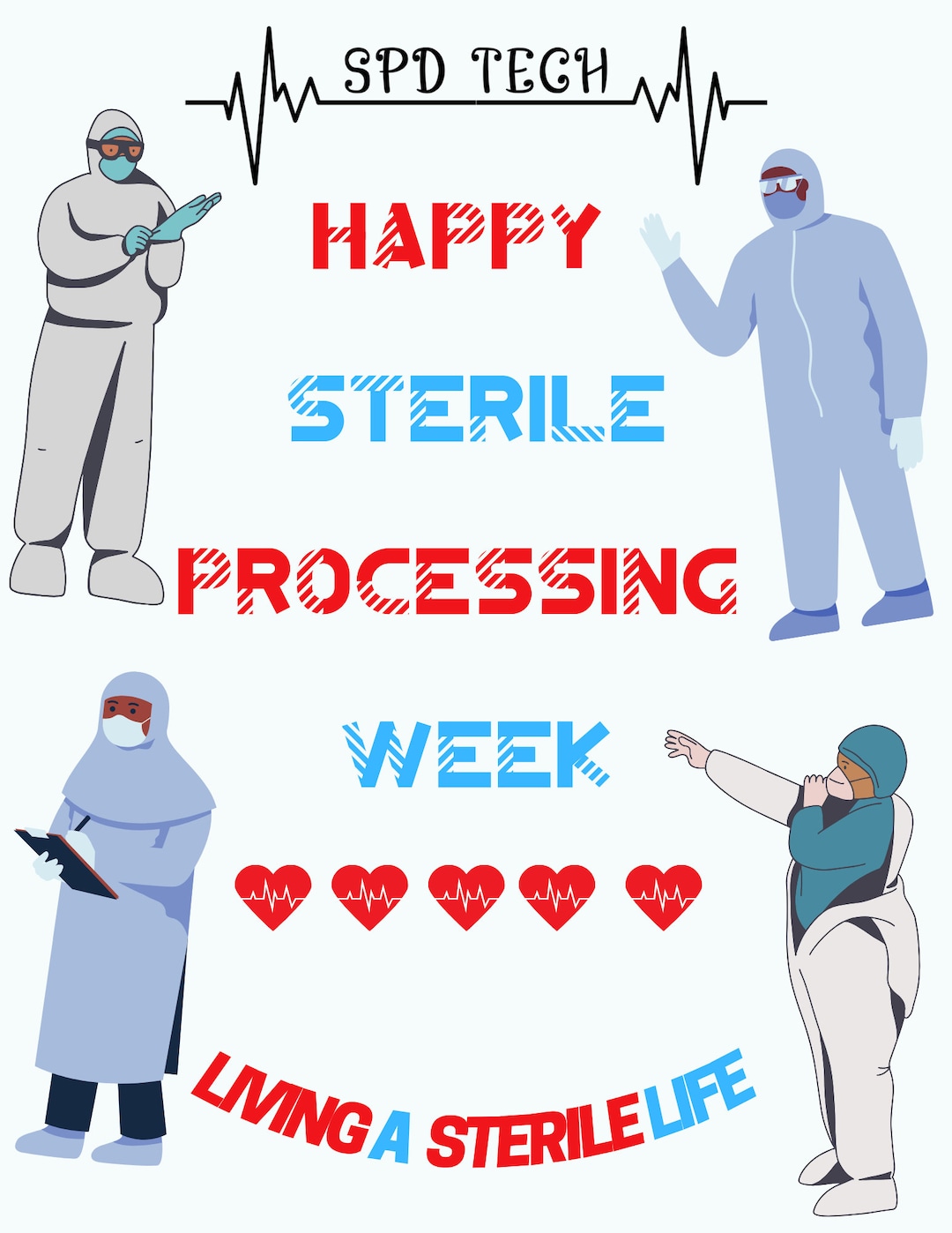 Sterile Processing Tech Week Digital Print SPD Appreciation Sterile ...