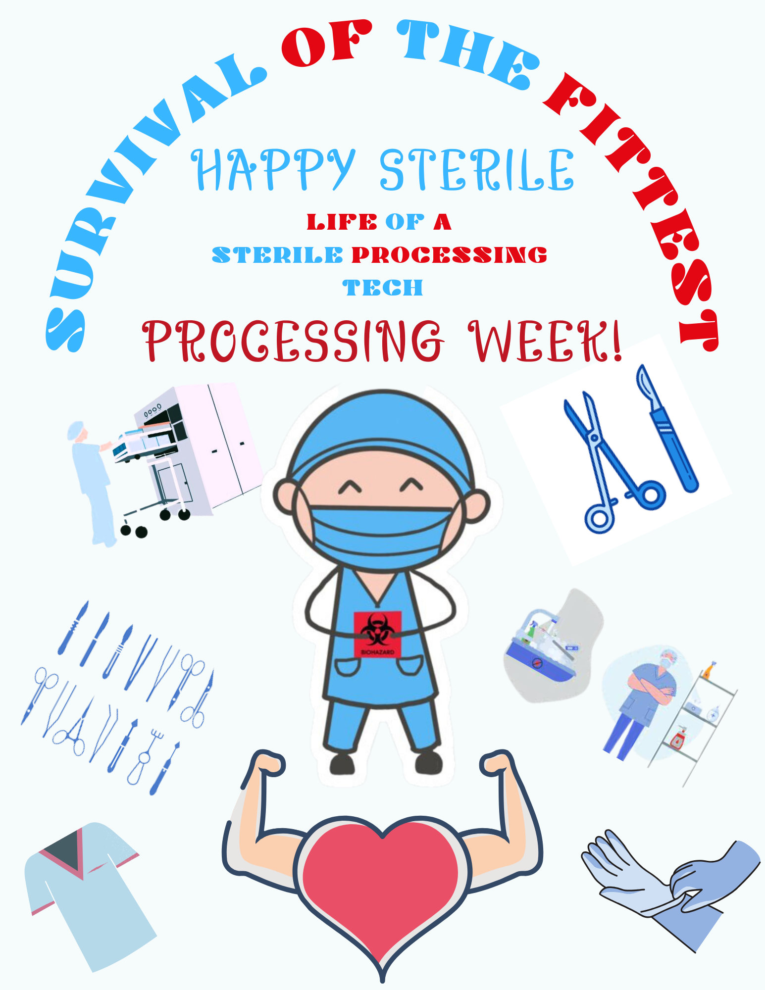 SPD Tech Sterile Processing Tech Week Digital Print Download Sterile ...