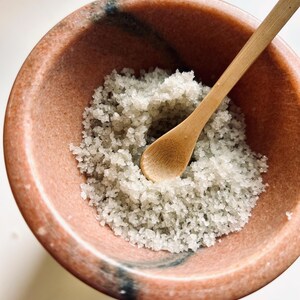 Marble Salt Pig / Salt Cellar With Wooden Spoon - Sugar Spice or ...