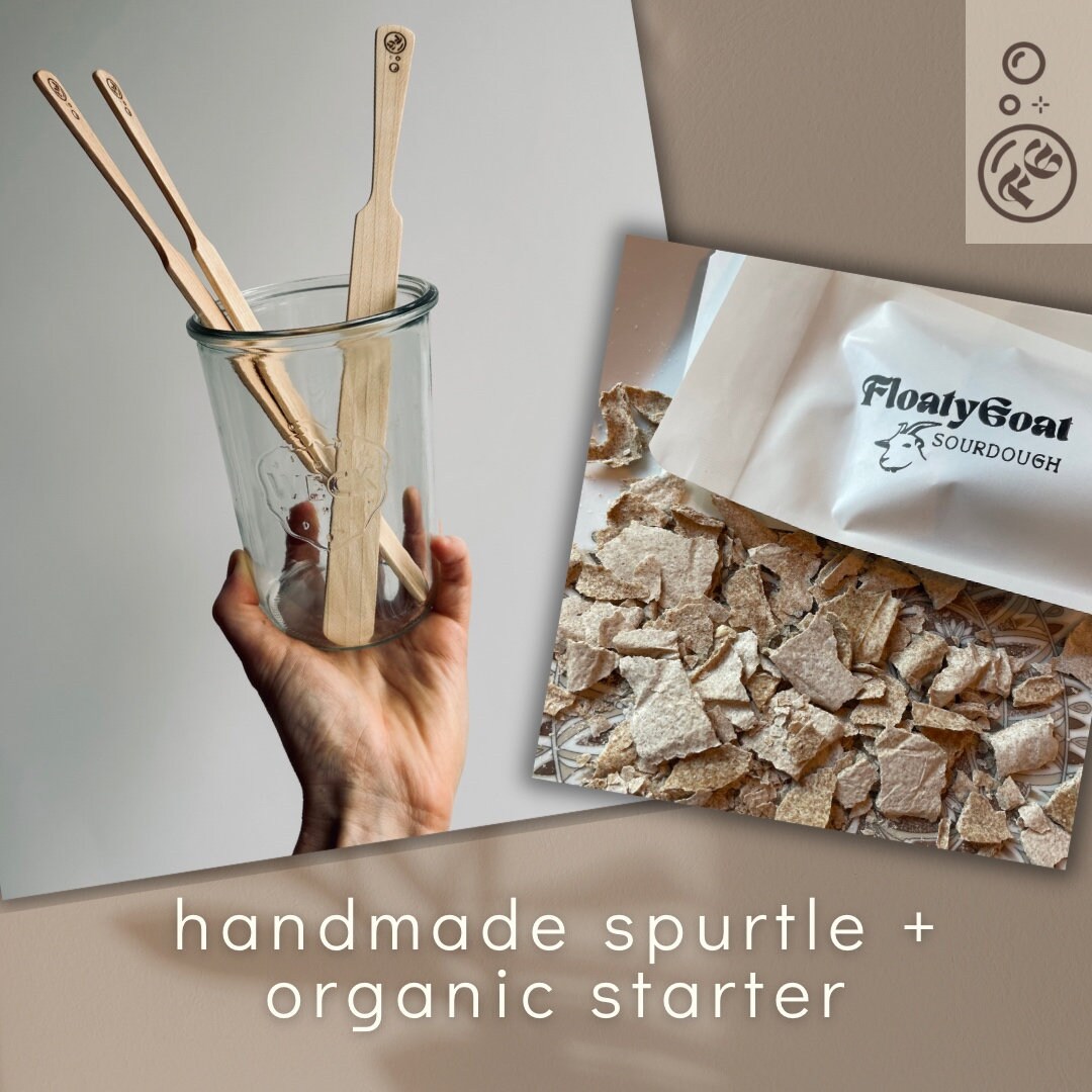 Sourdough Starter Handmade Spurtle Combo Pack - Etsy