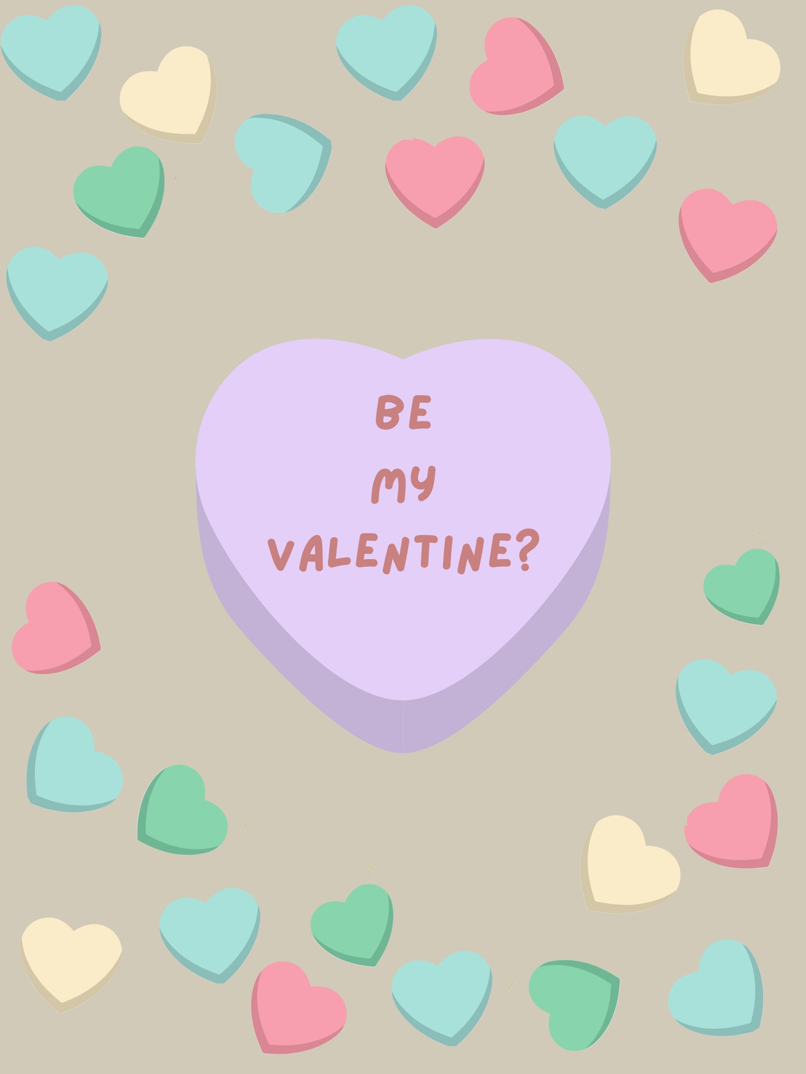 PRINTABLE Valentine's Day Cards | Neutral Toned Valentine's Day Cards ...