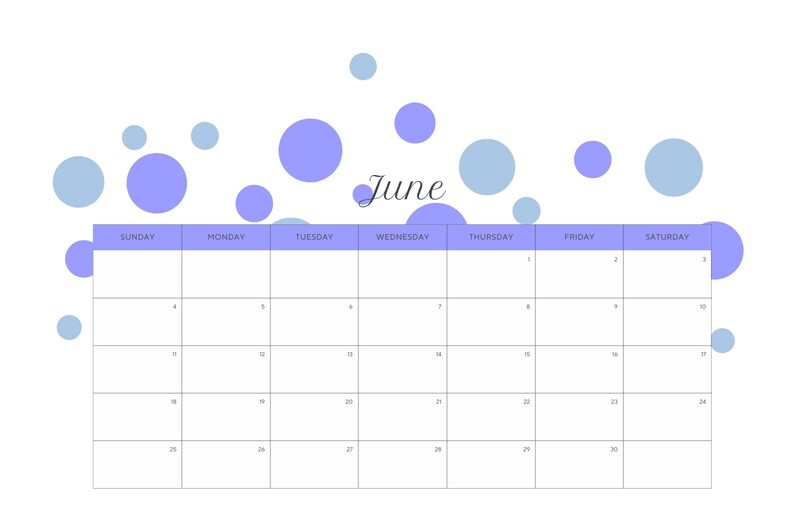 2023 Bubble Calendar - Etsy