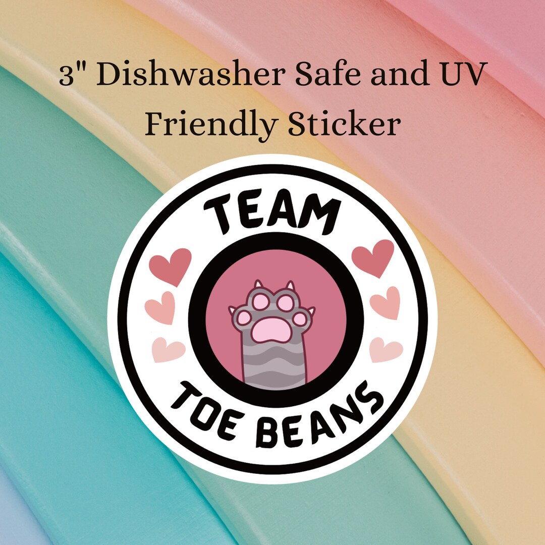 Team Toe Beans Decal Sticker - Sticker Graphic - Auto, Wall, Laptop ...
