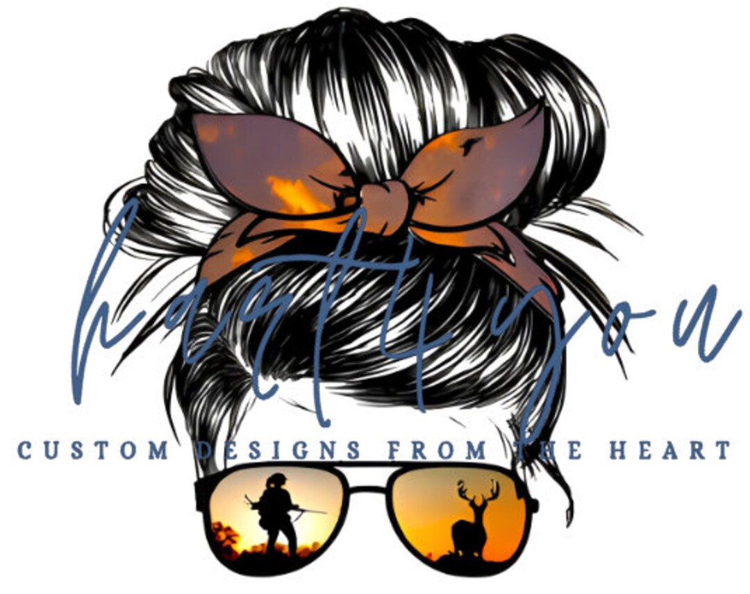 Messy Mom Bun for Girls Who Love to Hunt - Etsy