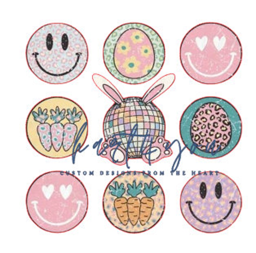Smiley Face and Easter Png - Etsy