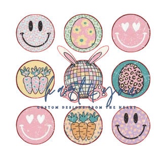 Smiley Face and Easter Png - Etsy